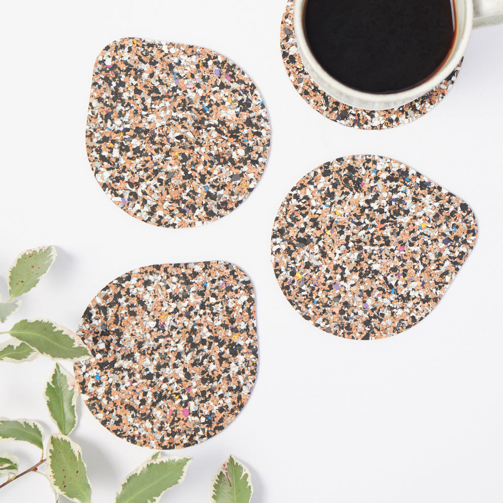 Teardrop Duo Beach Clean Coasters – Shine